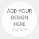 Custom Editable Classic Round Sticker | Zazzle