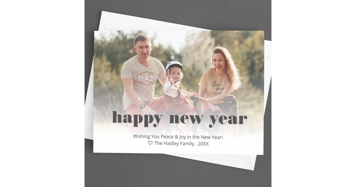 Custom Editable New Years Card | Zazzle