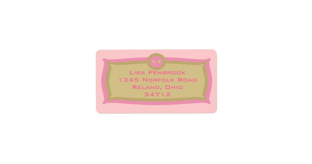 Custom Elegant Address Label | Zazzle