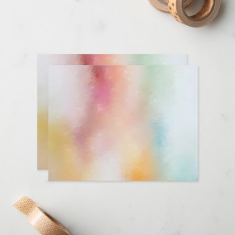 Custom Elegant Colorful Abstract Art Blank Note Card | Zazzle