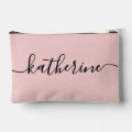 Custom Elegant Future Mrs. Modern Engagement Accessory Pouch | Zazzle