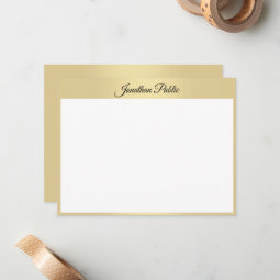 Custom Elegant Hand Gold Script Text Template Flat | Zazzle