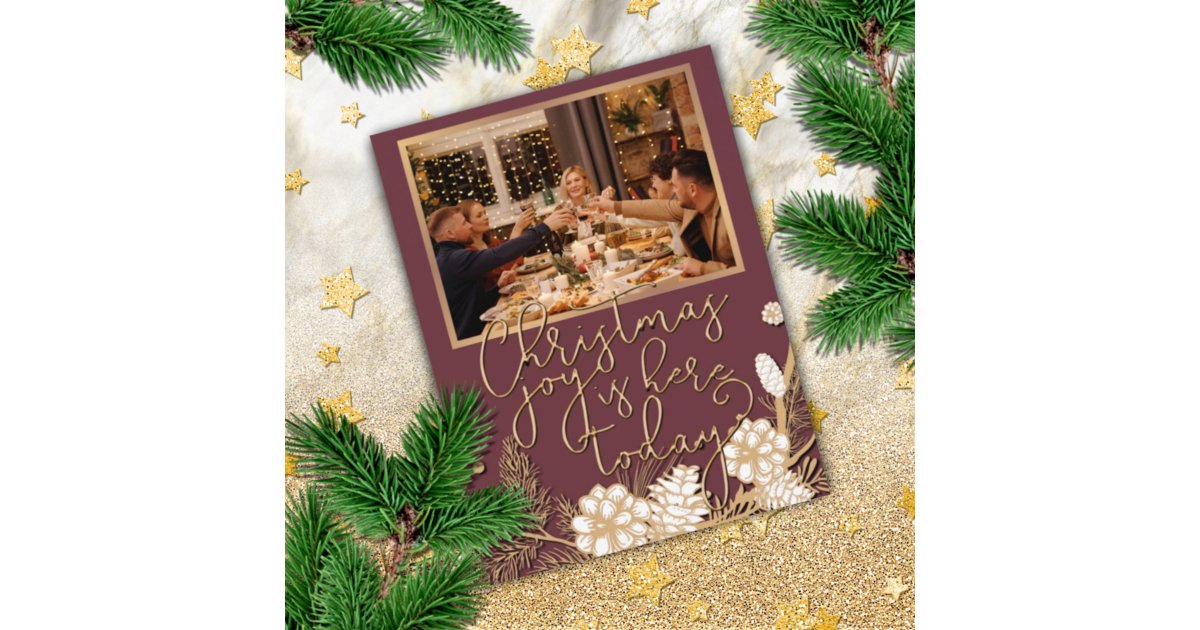 Custom Elegant Holiday Season Greeting Card Design | Zazzle
