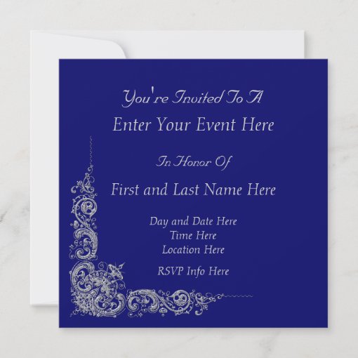Custom Elegant Party Invitation | Zazzle