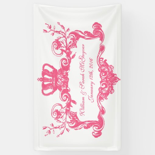 Custom Elegant Regal Crown Banner | Zazzle