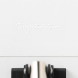 Custom Elegant Script Congratulations Graduation Embosser | Zazzle