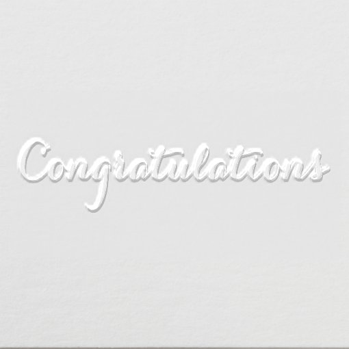 Custom Elegant Script Congratulations Graduation Embosser | Zazzle