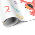 Custom Elmo Crayon Pattern Birthday Wrapping Paper | Zazzle