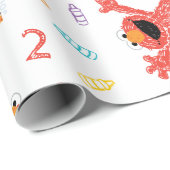Custom Elmo Crayon Pattern Birthday Wrapping Paper | Zazzle