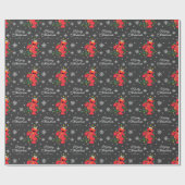 Custom Elmo Merry Christmas Chalkboard Wrapping Paper | Zazzle