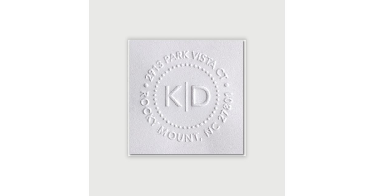 Custom Embosser Seal Hand Held - Shiny EZ-Seal | Zazzle