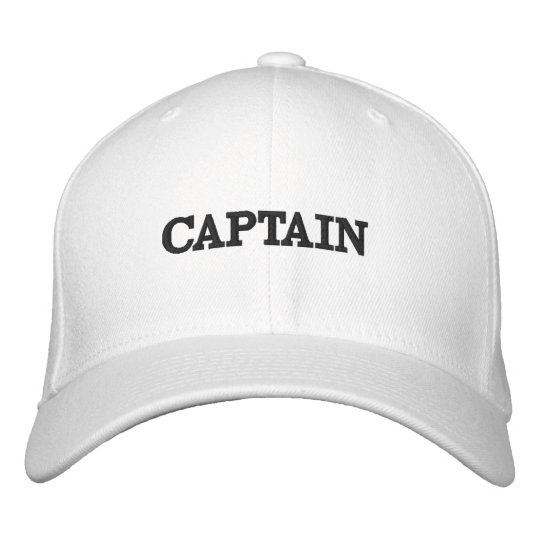 Custom Embroidered Captain -template baseball hats | Zazzle.com