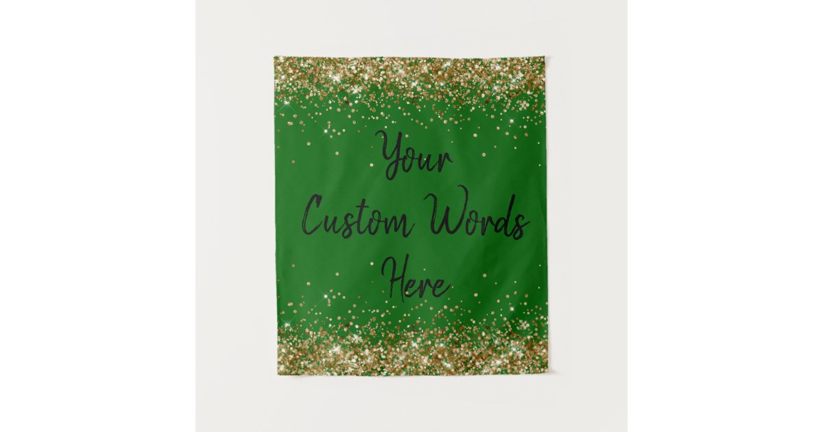 Custom Emerald Backdrop Birthday Party Photo Booth | Zazzle