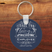 Custom Employee Appreciation Thank You Keychain | Zazzle