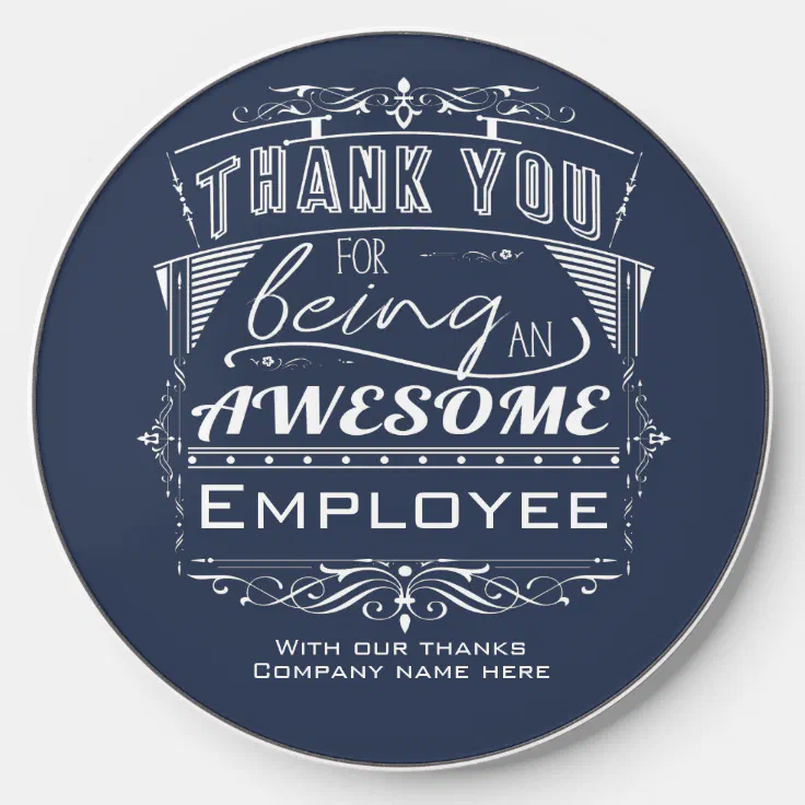 Custom Employee Appreciation Thank You Wireless Charger | Zazzle