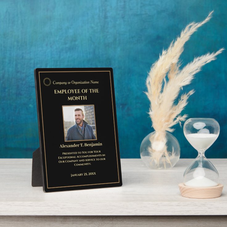 Custom Employee Awards Plaque Photo Personalize | Zazzle