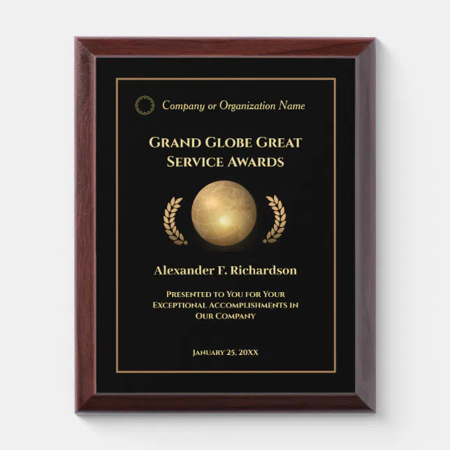 Custom Employee Awards Plaque Photo Personalize | Zazzle