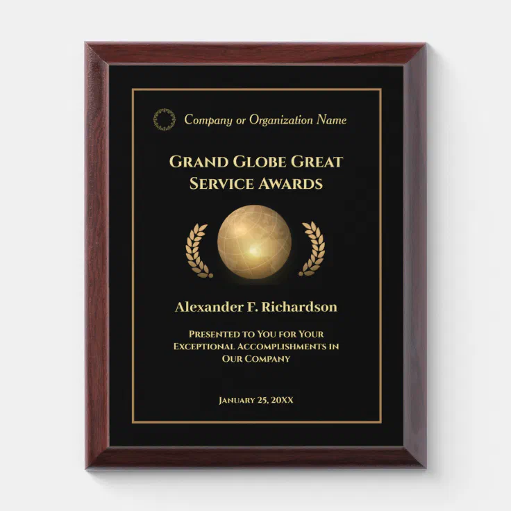 Custom Employee Awards Plaque Photo Personalize | Zazzle