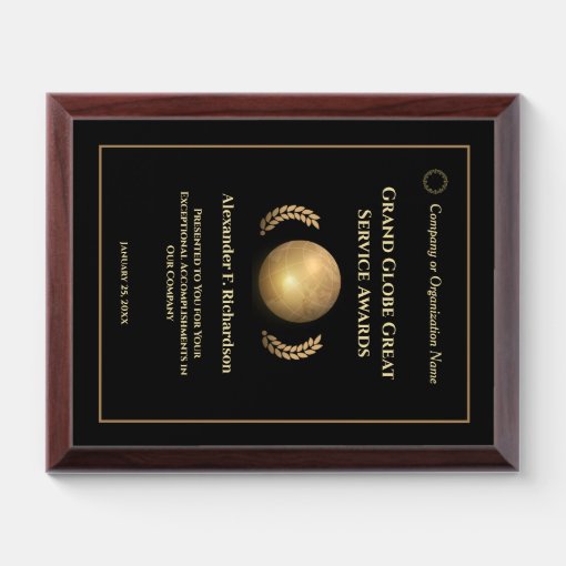 Custom Employee Awards Plaque Photo Personalize | Zazzle