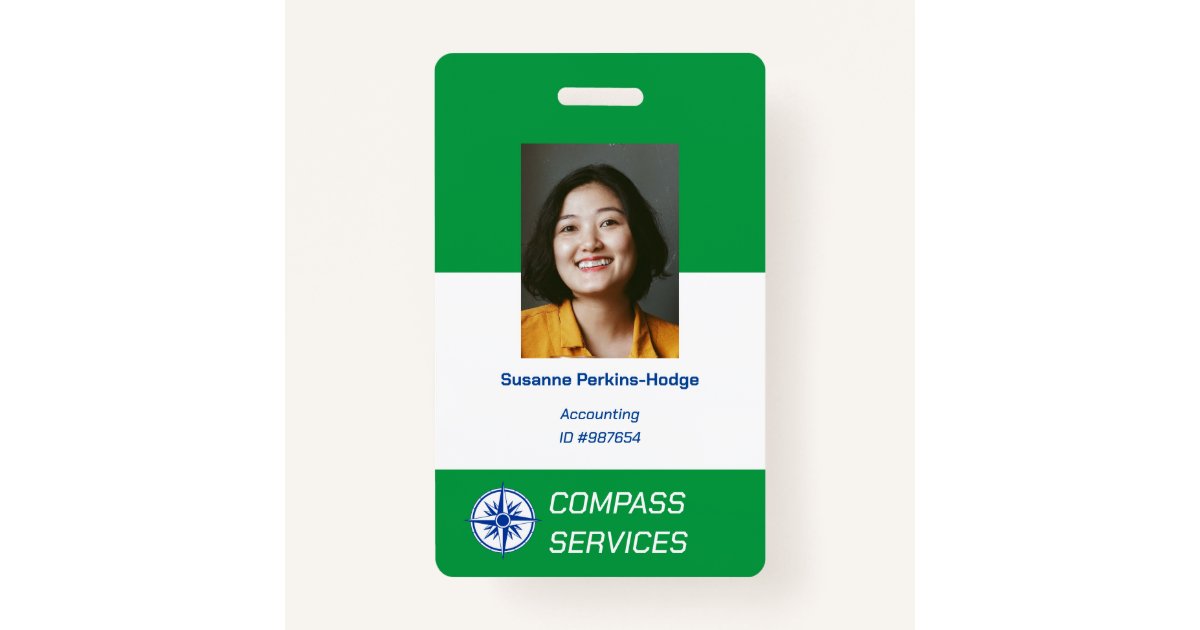 Custom Employee Identification Badge | Zazzle