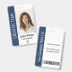 Custom Employee Large Photo, BarCode, Logo, Name Badge | Zazzle