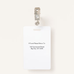 Custom Employee Name Logo Photo Corporate Work Badge | Zazzle