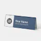 Custom Employee Name Table Tent with Logo | Zazzle