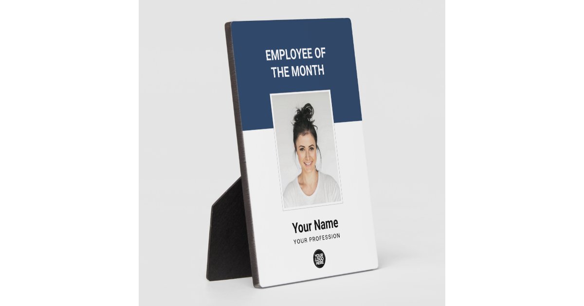 Custom Employee of the Month Photo Awards Plaque | Zazzle