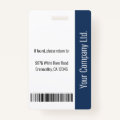 Custom Employee Photo, Bar Code, Logo, Name Badge | Zazzle