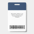 Custom Employee Photo, Bar Code, Logo, Name Badge | Zazzle