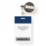Custom Employee Photo, Bar Code, Logo, Name Badge | Zazzle