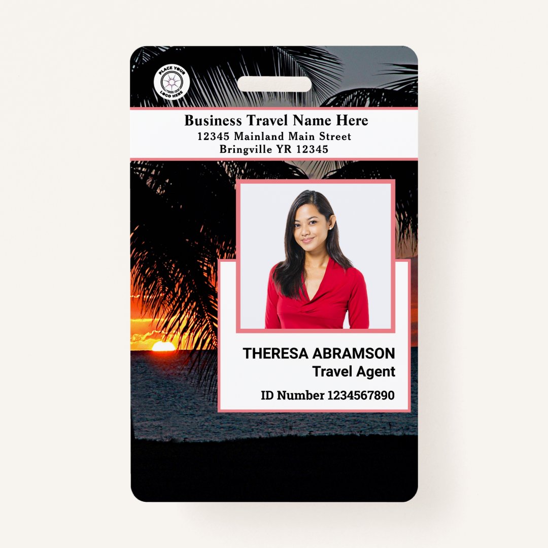 Custom Employee Photo ID Card Bar Code Badge | Zazzle