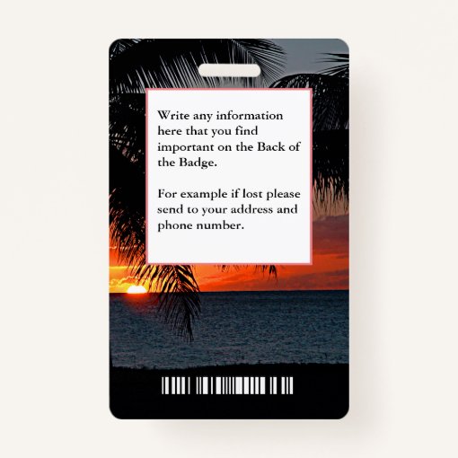 Custom Employee Photo ID Card Bar Code Badge | Zazzle