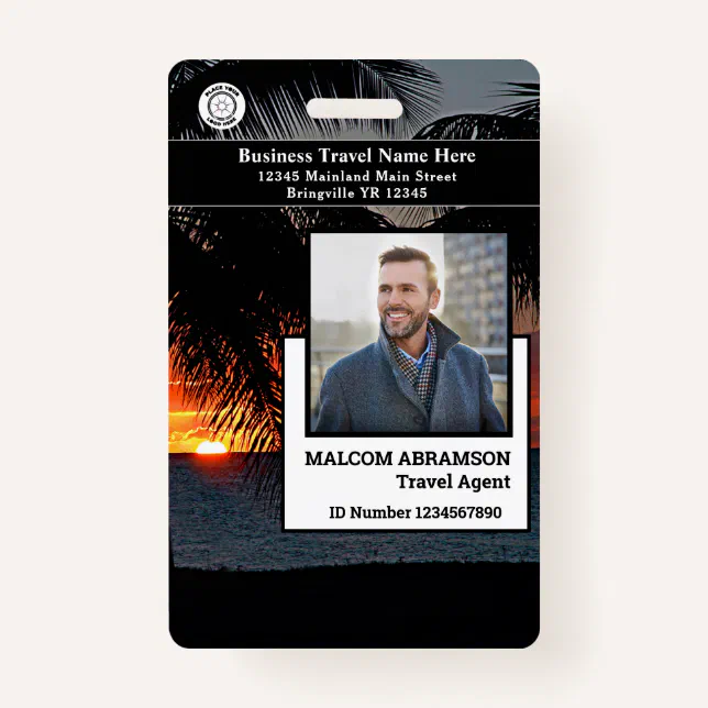 Custom Employee Photo ID Card Bar Code Badge | Zazzle