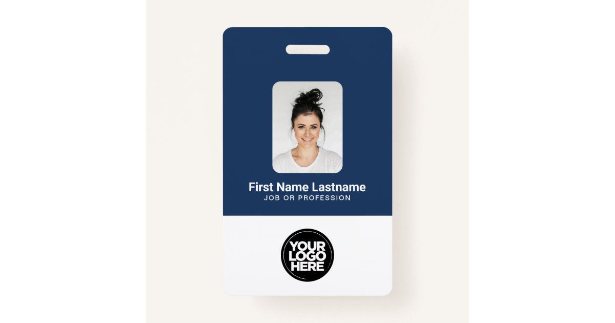 Custom Employee Photo ID Company Security Badge | Zazzle