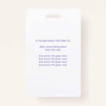 Custom Employee Photo ID QR Code Badge | Zazzle