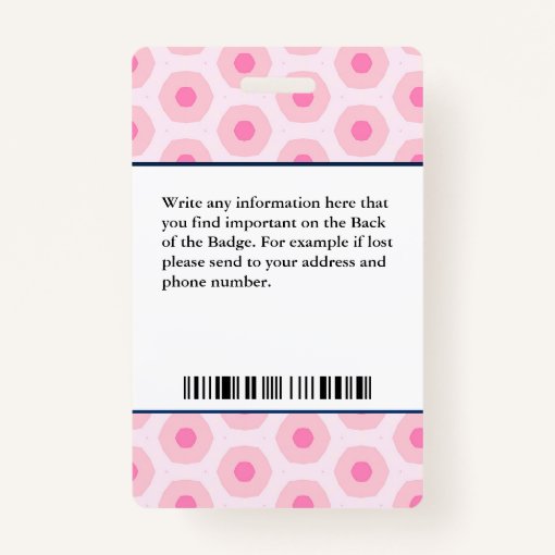 Custom Employee Photo Logo Bar Code Name Badge | Zazzle