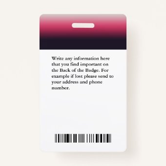 Custom Employee Photo Name Logo Bar Code Badge | Zazzle