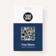 Custom Employee Qr Code, Bar Code, Logo, Name Badge | Zazzle