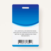 Custom Employee Staff Name Logo Barcode Photo ID Badge | Zazzle