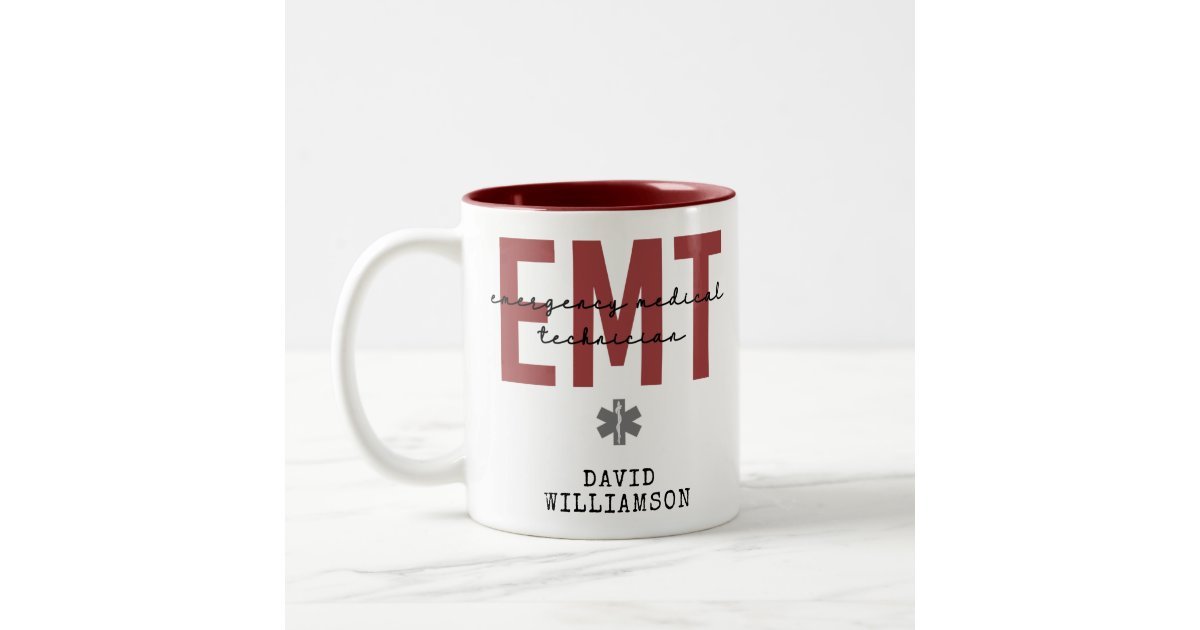 Custom EMT Emergency Medical Technician Two-Tone Coffee Mug | Zazzle