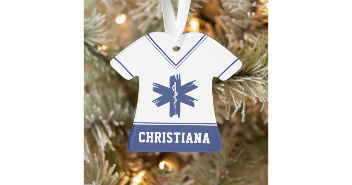 Custom EMT EMS Paramedic First Responder Ornament | Zazzle