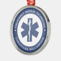 Custom EMT Symbol Emergency Medical Technician Metal Ornament | Zazzle