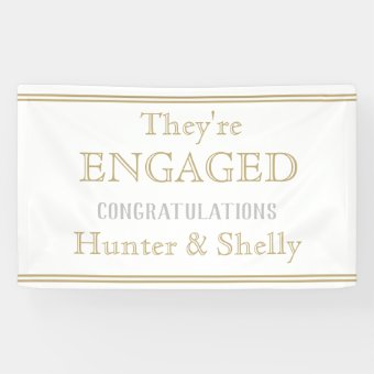 CUSTOM engagement banner | Zazzle