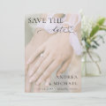 Custom Engagement Ring Photo Faded Fading Wedding Save The Date | Zazzle