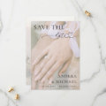 Custom Engagement Ring Photo Faded Fading Wedding Save The Date | Zazzle