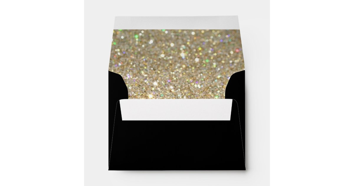 Custom Envelope - (4x6) Black Fab | Zazzle
