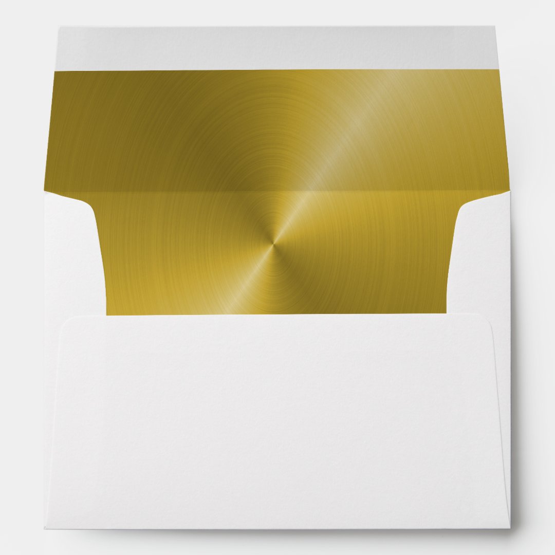 Custom Envelopes With Gold color Lining | Zazzle
