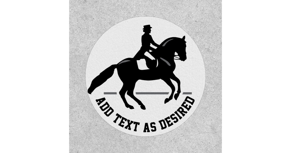 Custom Equestrian Horse Riding Show Jumping Patch | Zazzle