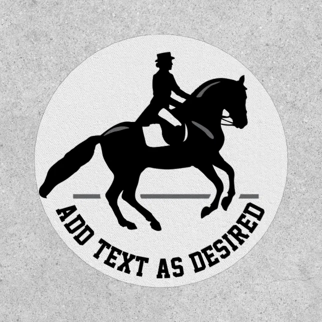 Custom Equestrian Horse Riding Show Jumping Patch | Zazzle
